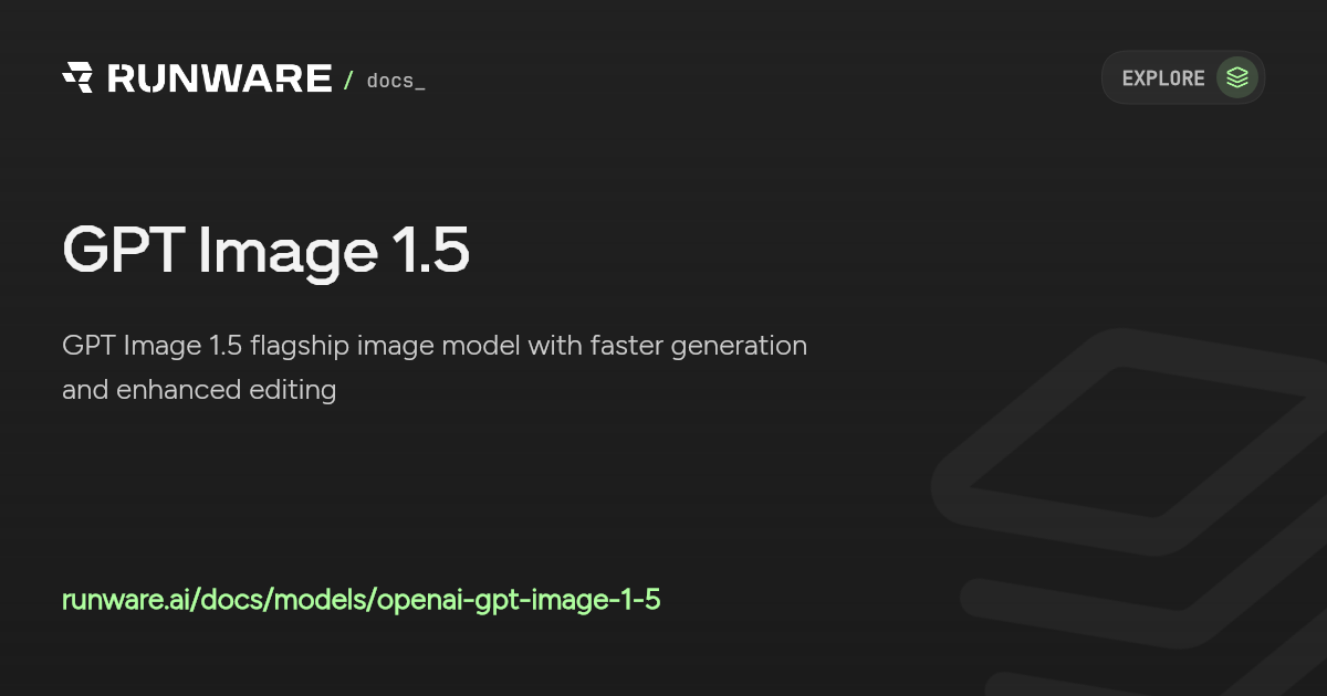 GPT Image 1.5 API Examples | Runware Docs